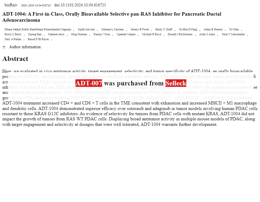Ras antagonist | Ras inhibitor | Ras agonist | Ras activator