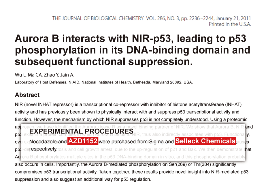 Barasertib (AZD1152-HQPA|AZD2811) | オーロラ・キナーゼ 阻害剤