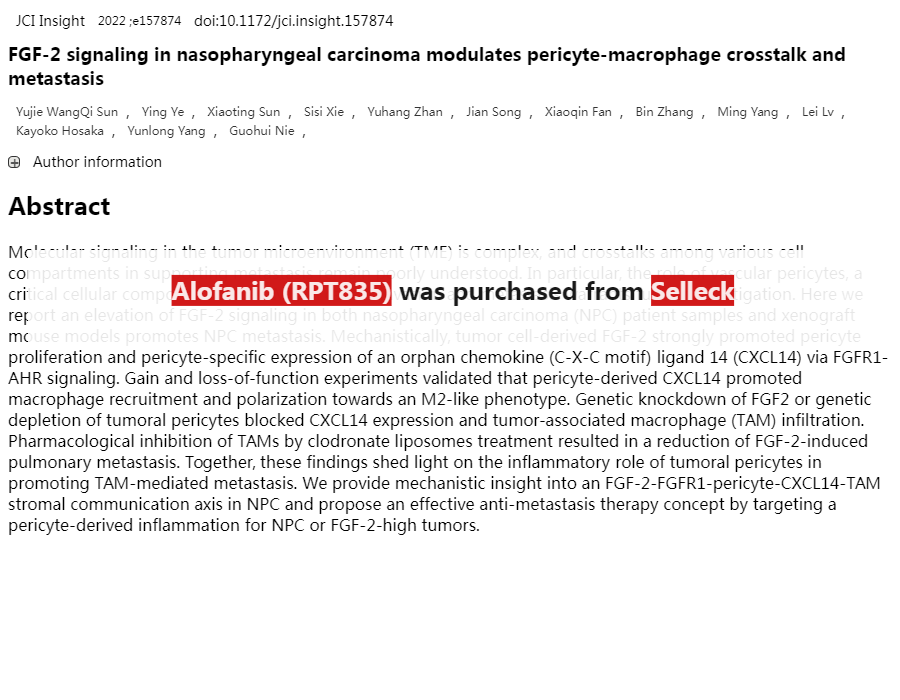 FGFR阻害 | FGFR Inhibition