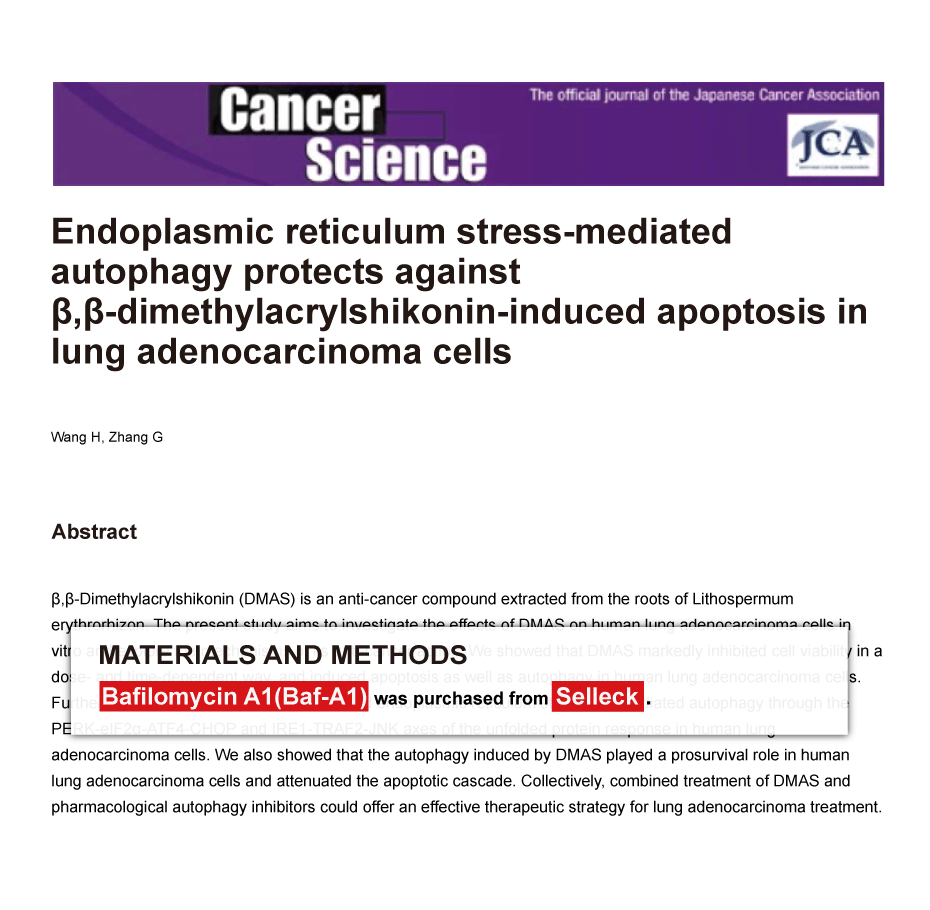 Bafilomycin A1 (Baf-A1) | プロトンポンプ 阻害剤