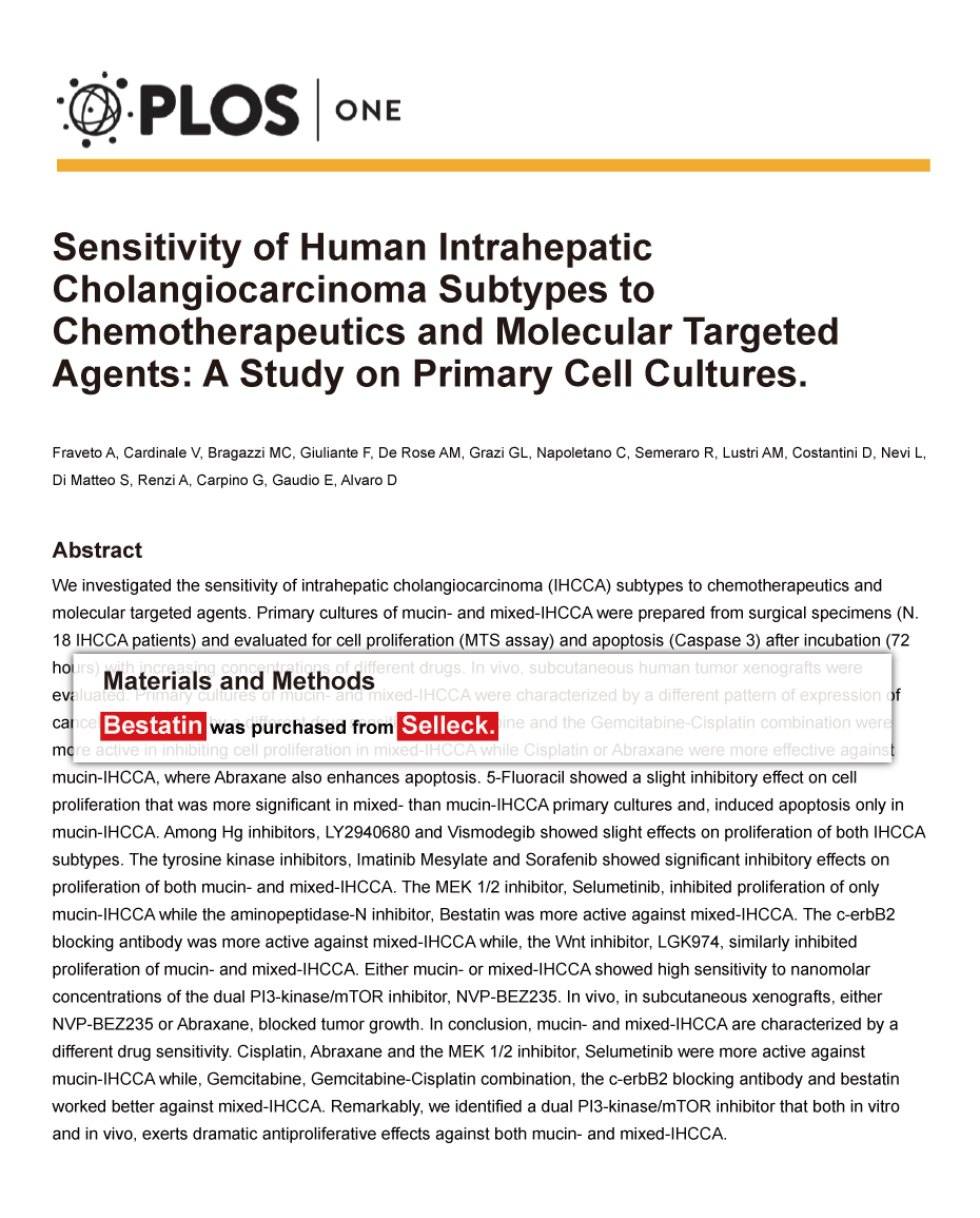 Bestatin (NK421) | Immunology & Inflammation related 阻害剤