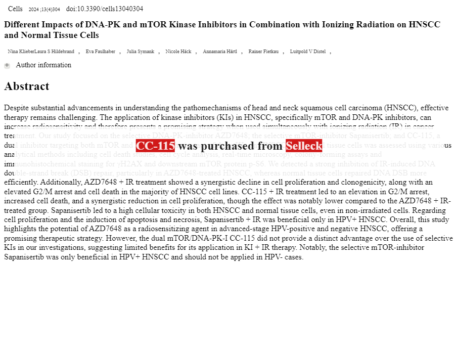 DNA-PK阻害 | DNA-PK Inhibition