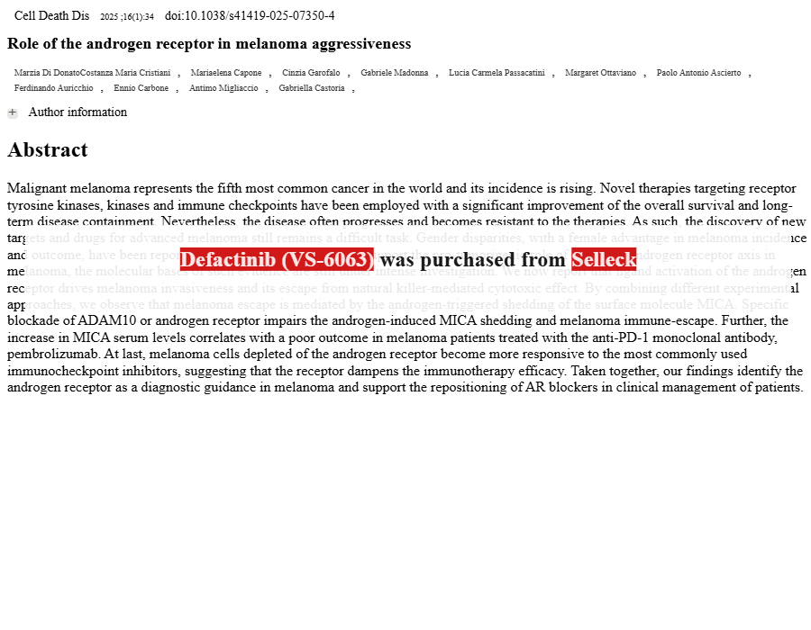 FAK 阻害 | FAK Inhibition