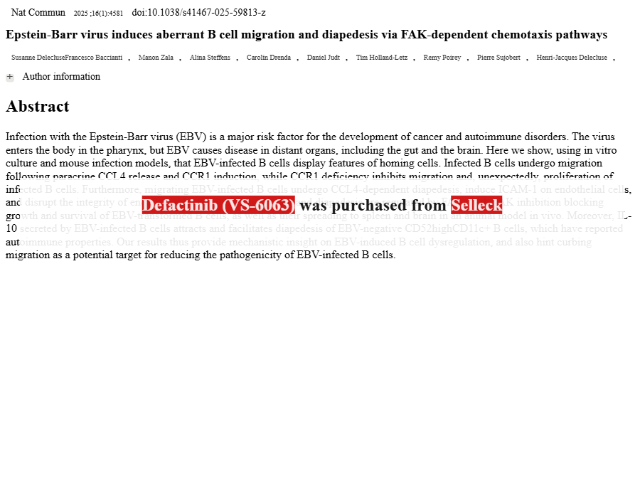 FAK 阻害 | FAK Inhibition