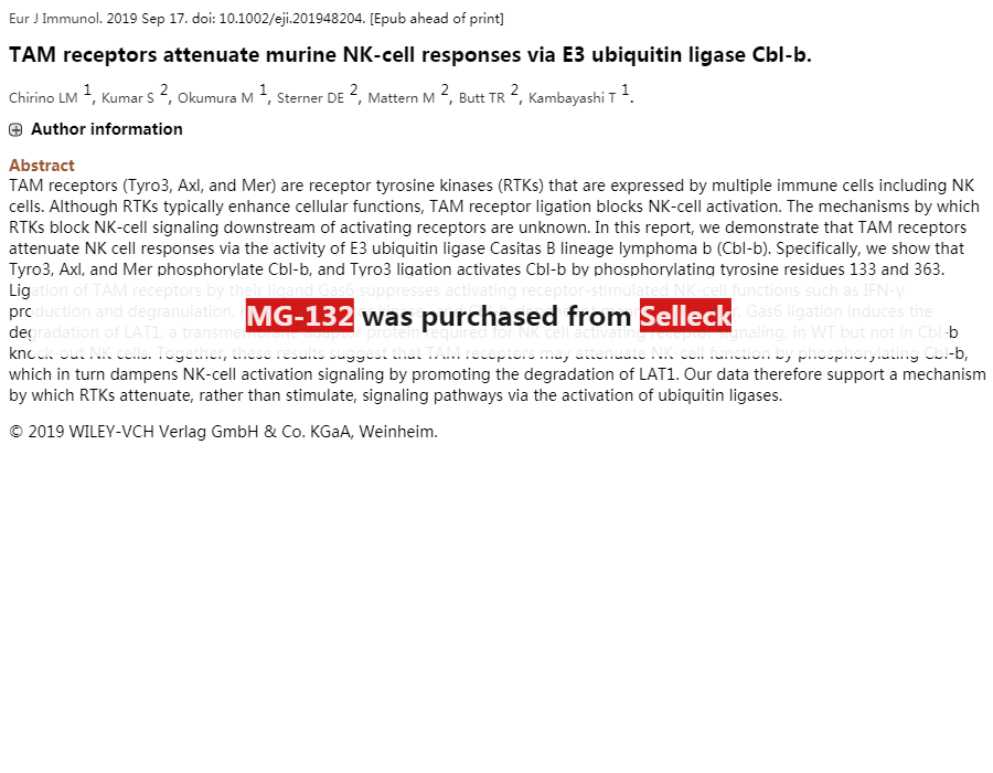 MG-132 | プロテアソーム 阻害剤