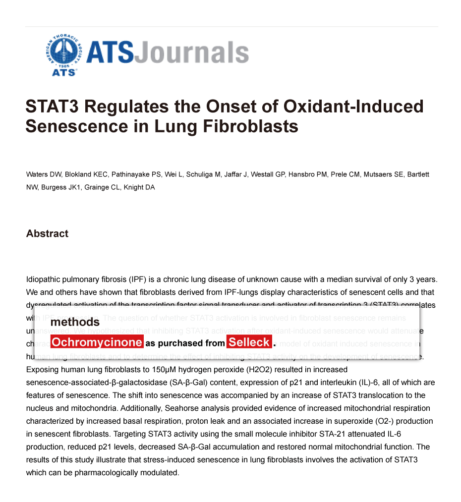 Ochromycinone (STA-21) | STAT 阻害剤