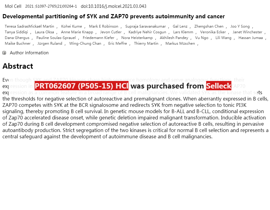 Syk阻害 | Syk Inhibition