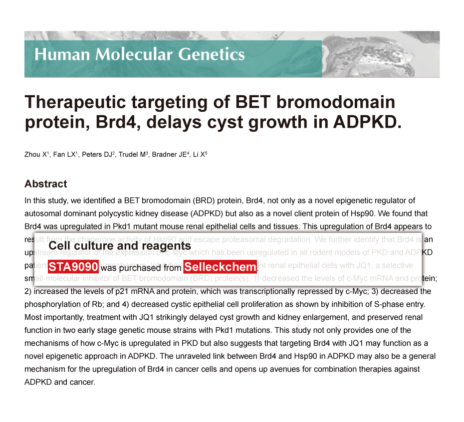 Ganetespib (STA-9090) | HSP (HSP90) 阻害剤
