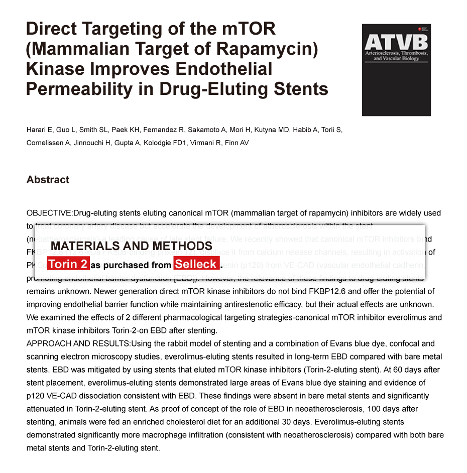 Torin 2 | mTOR 阻害剤