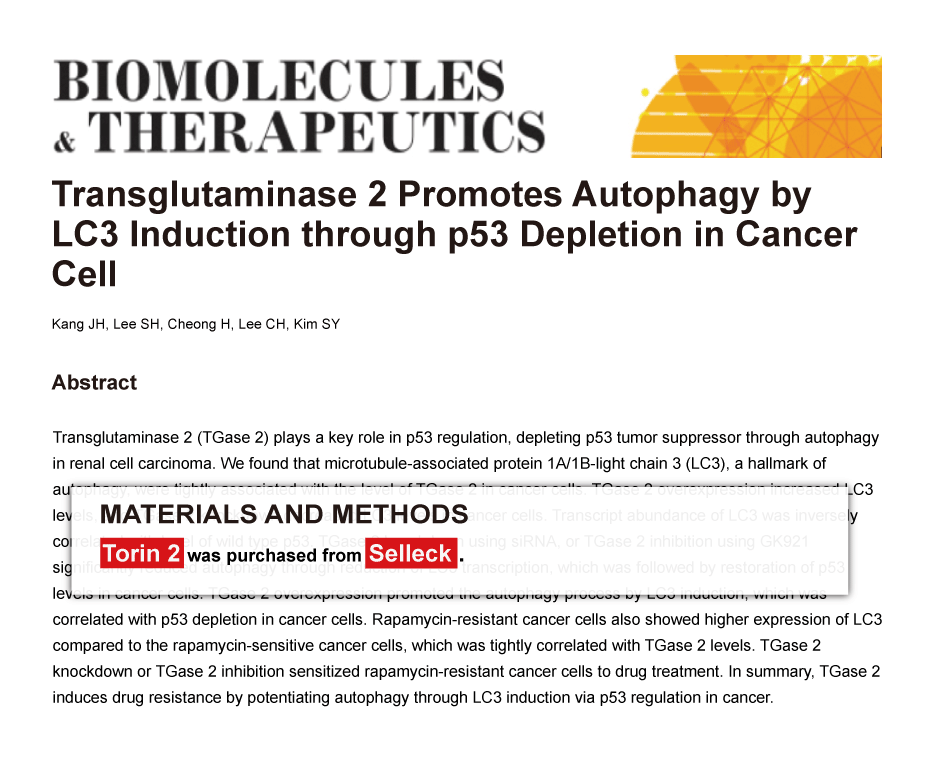 Torin 2 | mTOR 阻害剤
