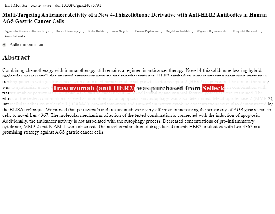 HER2阻害 | HER2 Inhibition