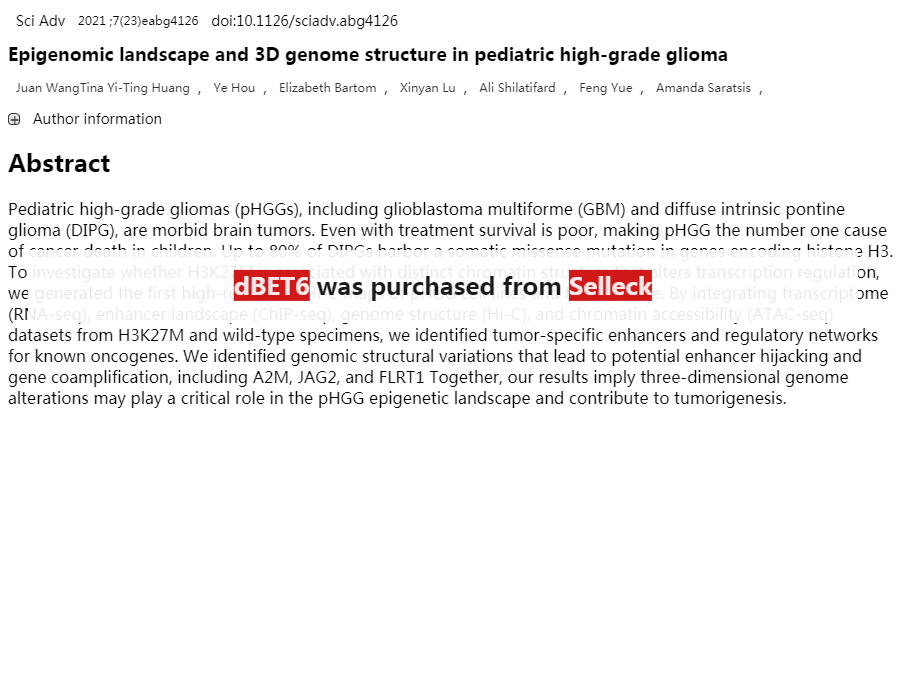 dBET6 | PROTAC 阻害剤