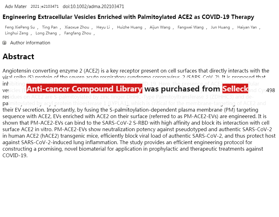 Anti-cancer Compound Library