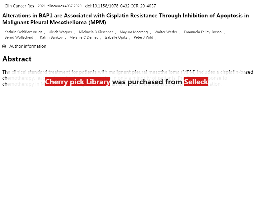 FDA-approved Drug Library| 96/384-Well