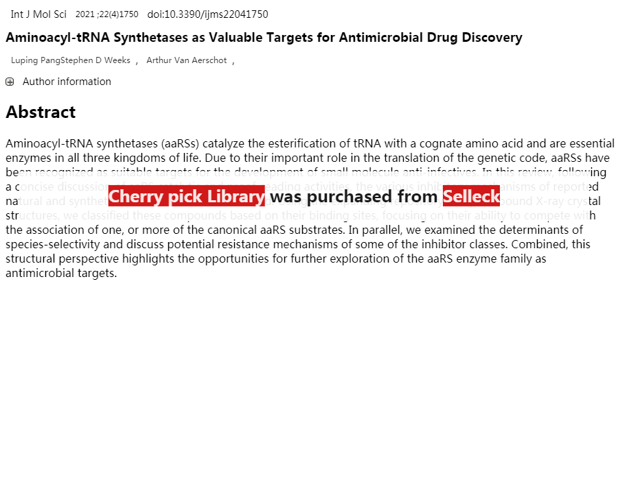 MAPK Signaling Inhibitor Library
