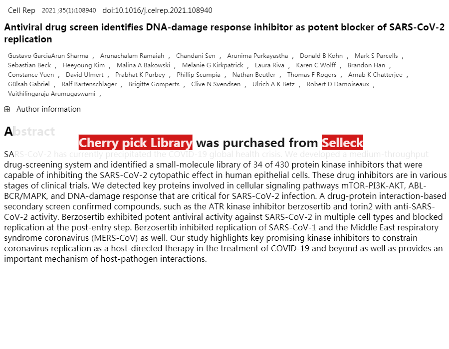 FDA-approved Drug Library| 96/384-Well