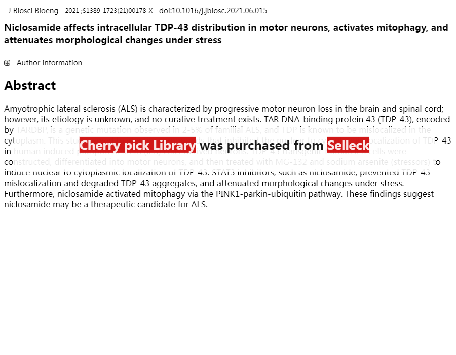MAPK Signaling Inhibitor Library