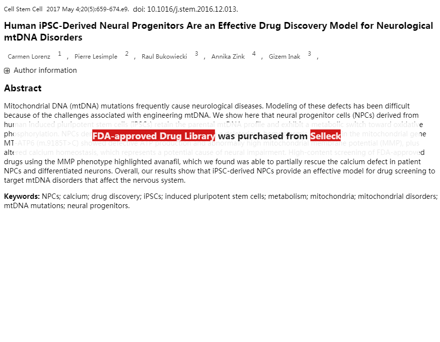 FDA-approved Drug Library| 96/384-Well