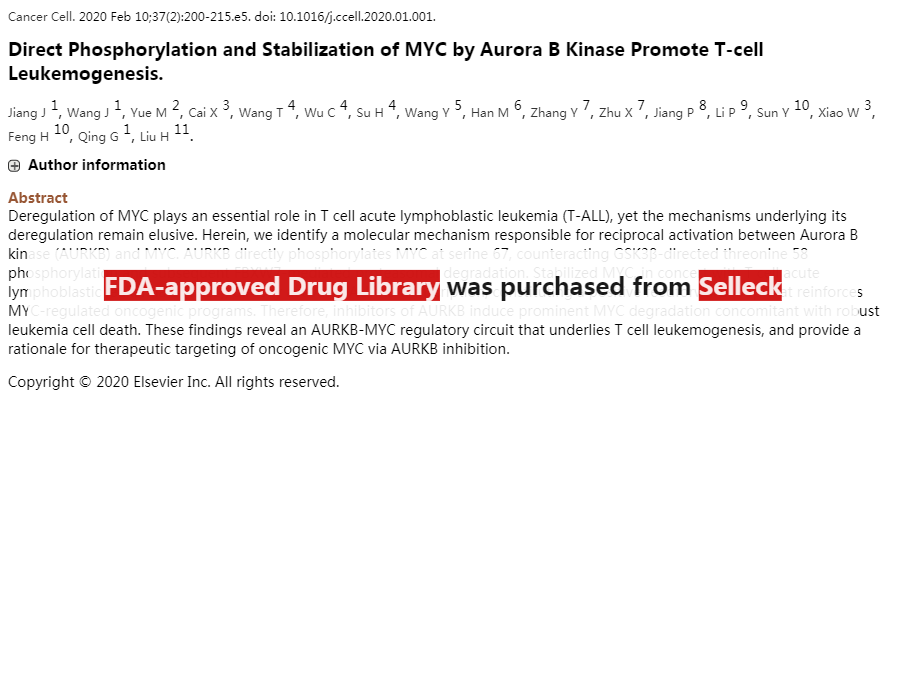 FDA-approved Drug Library| 96/384-Well